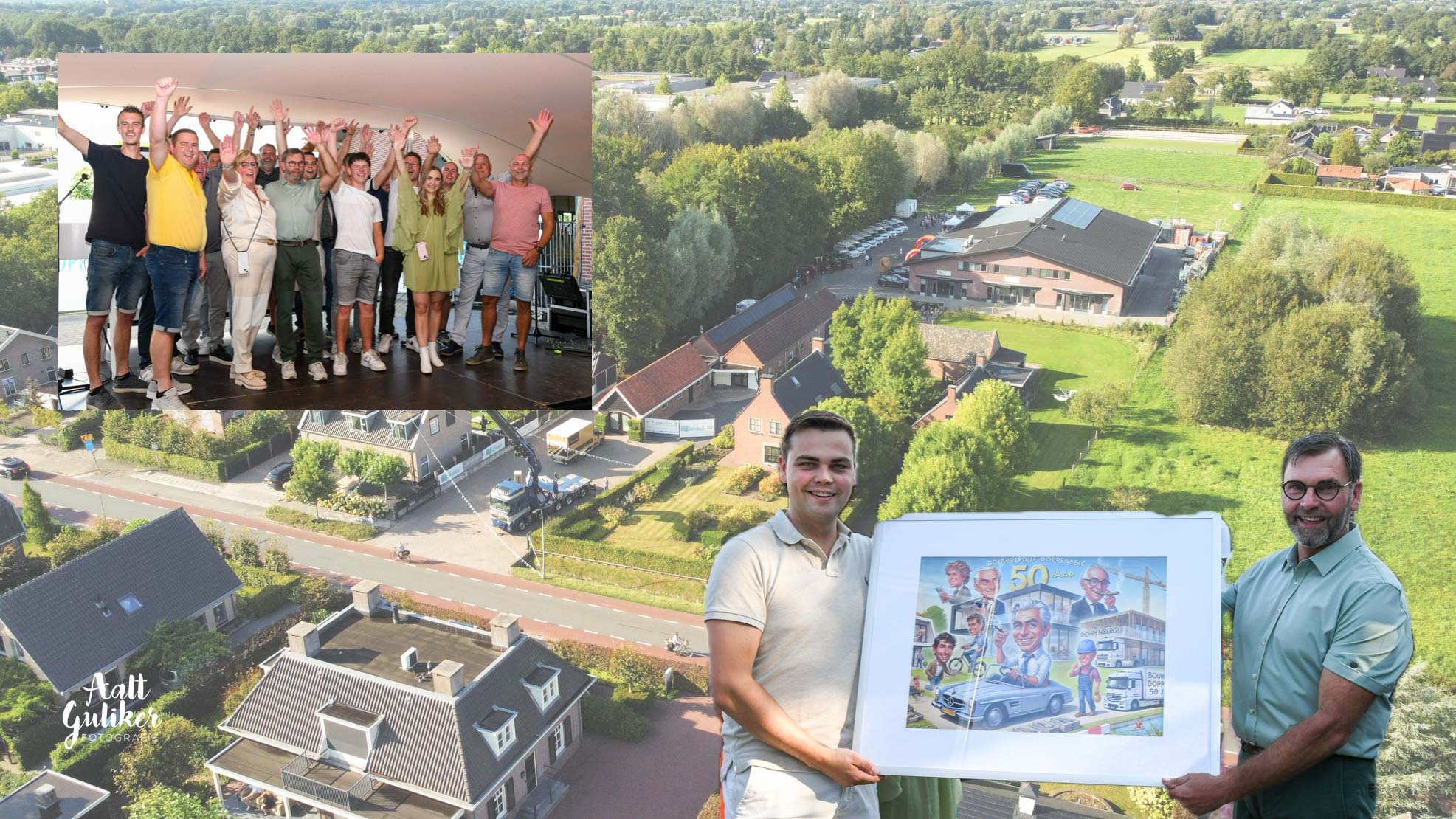 Vijftigjarig bestaan bouwbedrijf Doppenberg Hoevelaken uitbundig ...